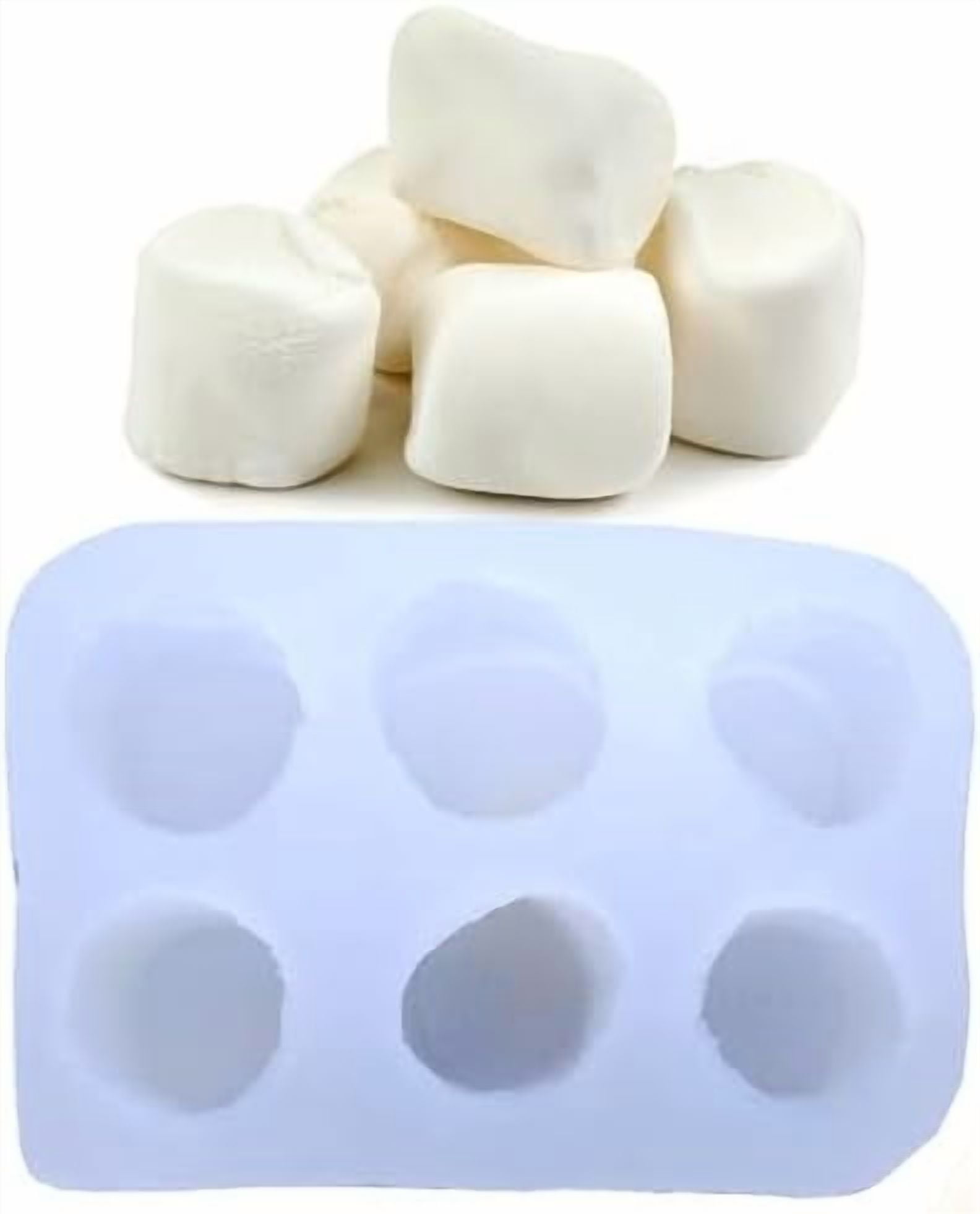 marshmallow silicone mold 6 cavities wax mold resin mold soap mold ...