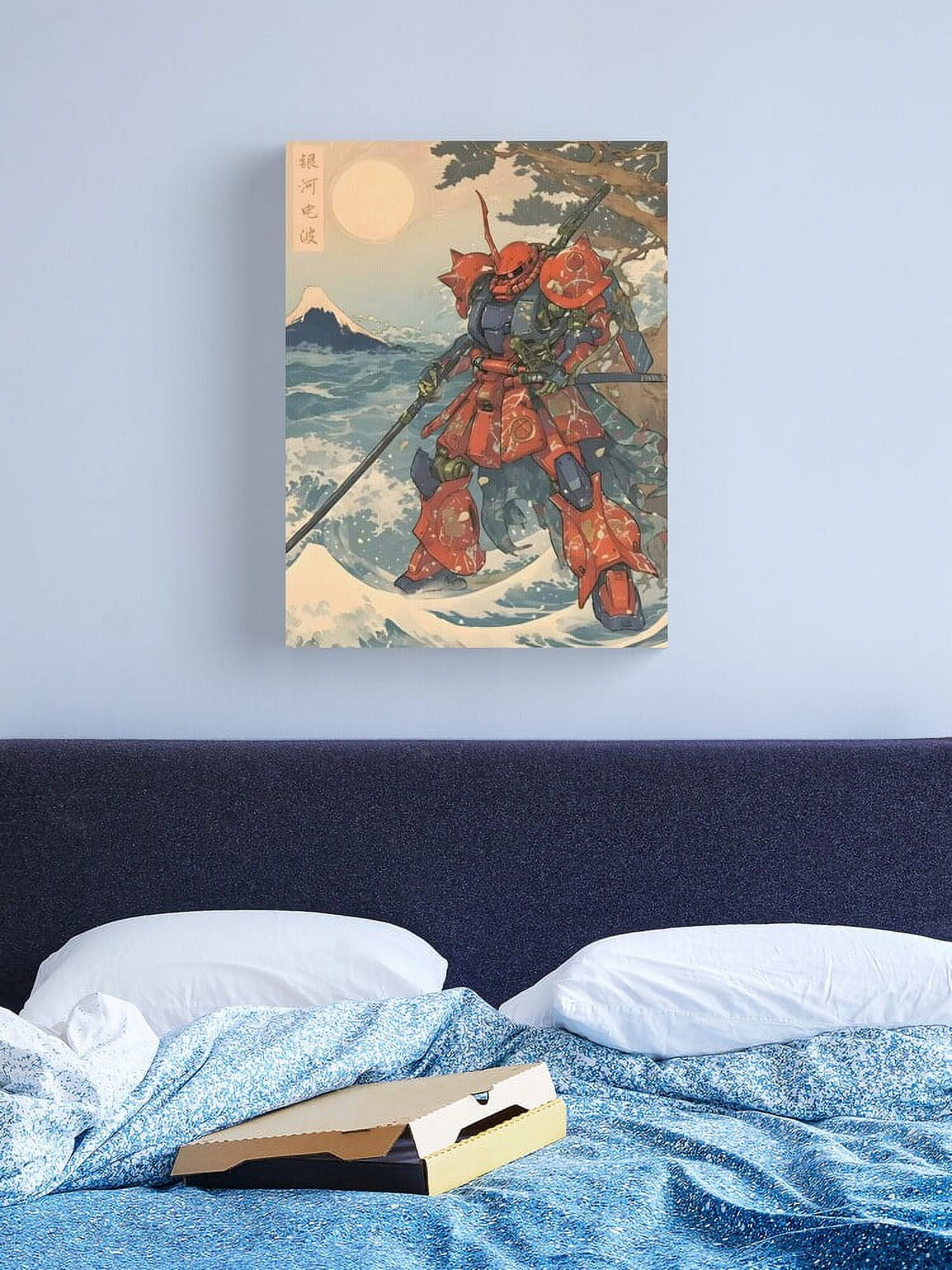 marvelous art work of gundams film anime wave Canvas Print Canvas Wall ...