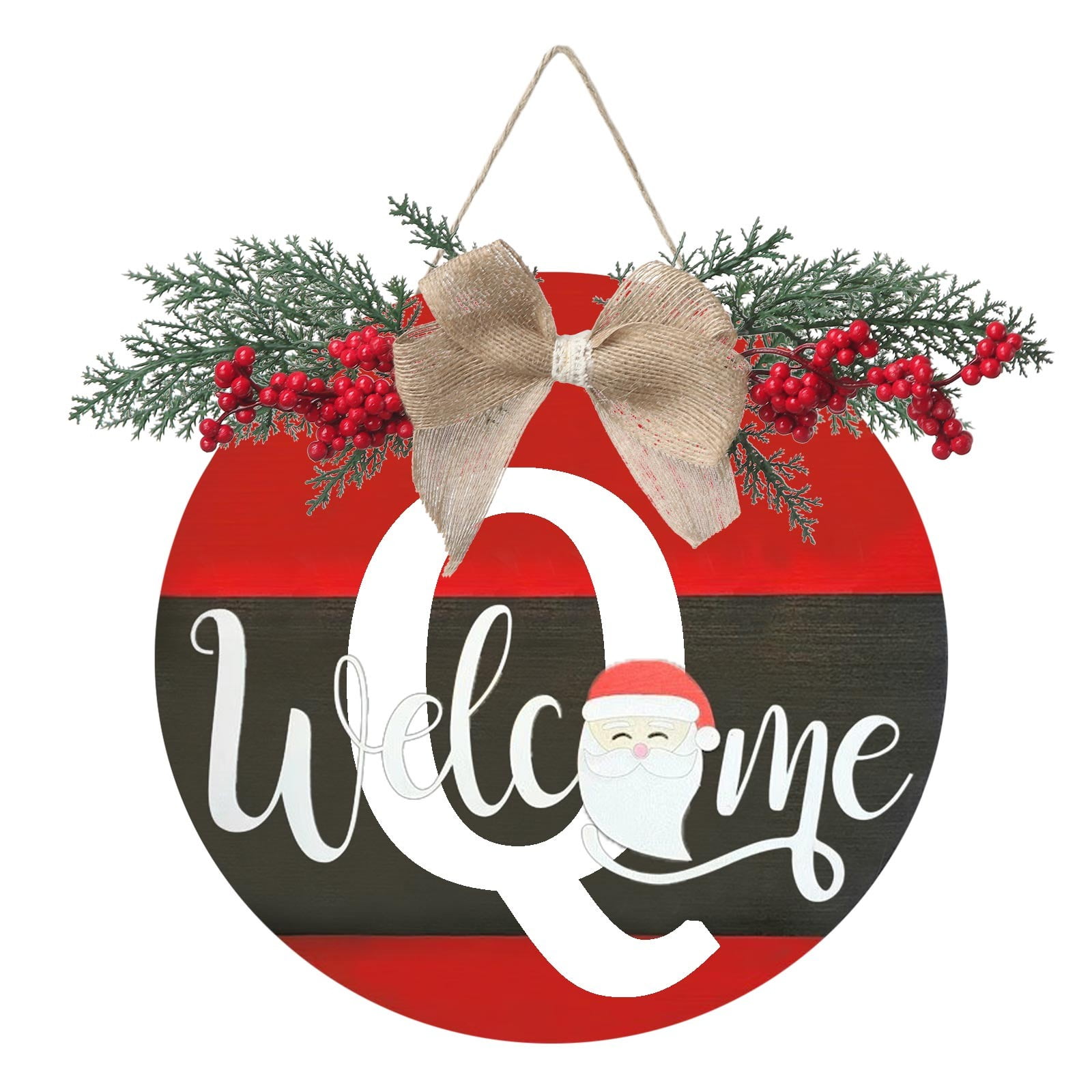 mas Front Door Decor Individual mas Sign Last Name Year Round Front ...