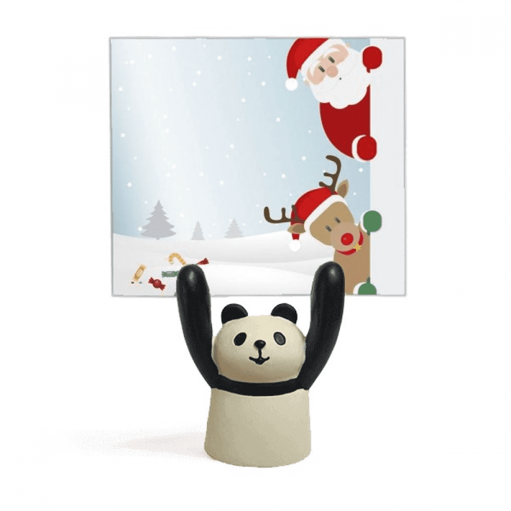 mas Santa Claus Elk Peep New Year Memo Holder Cartoon Animal Panda ...