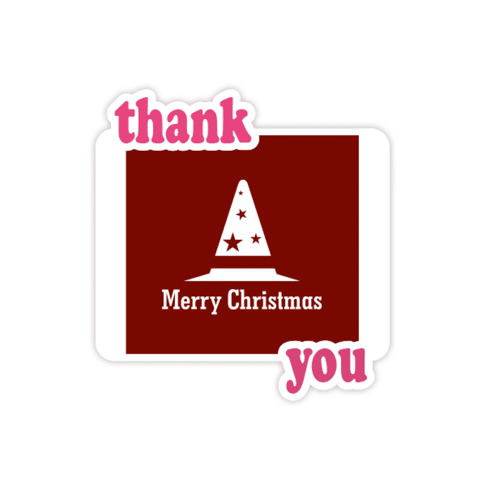 mas Star Cap Point Art Deco Fashion Thank You Stickers Quote Grateful ...