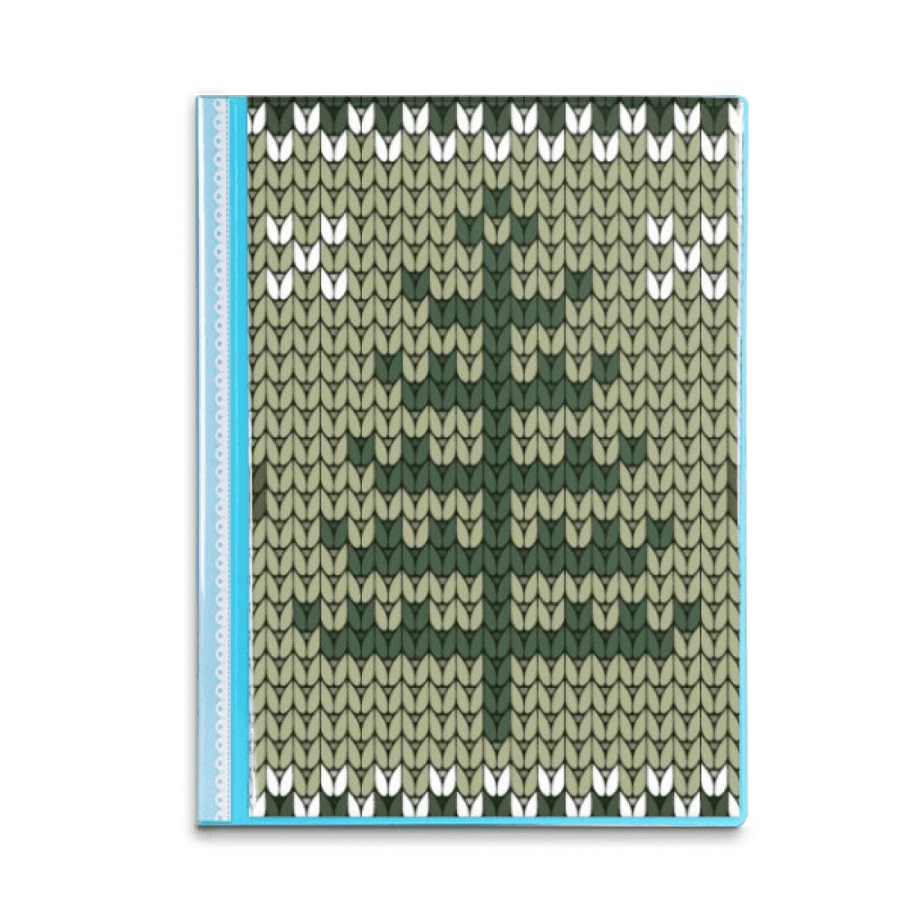 mas Tree Brown Elk Knit Pattern Book Sheet Protectors Portfolio Binder ...