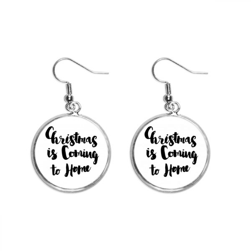 mas is cong to home quote ear dangle silver drop ear jewelry woman ...