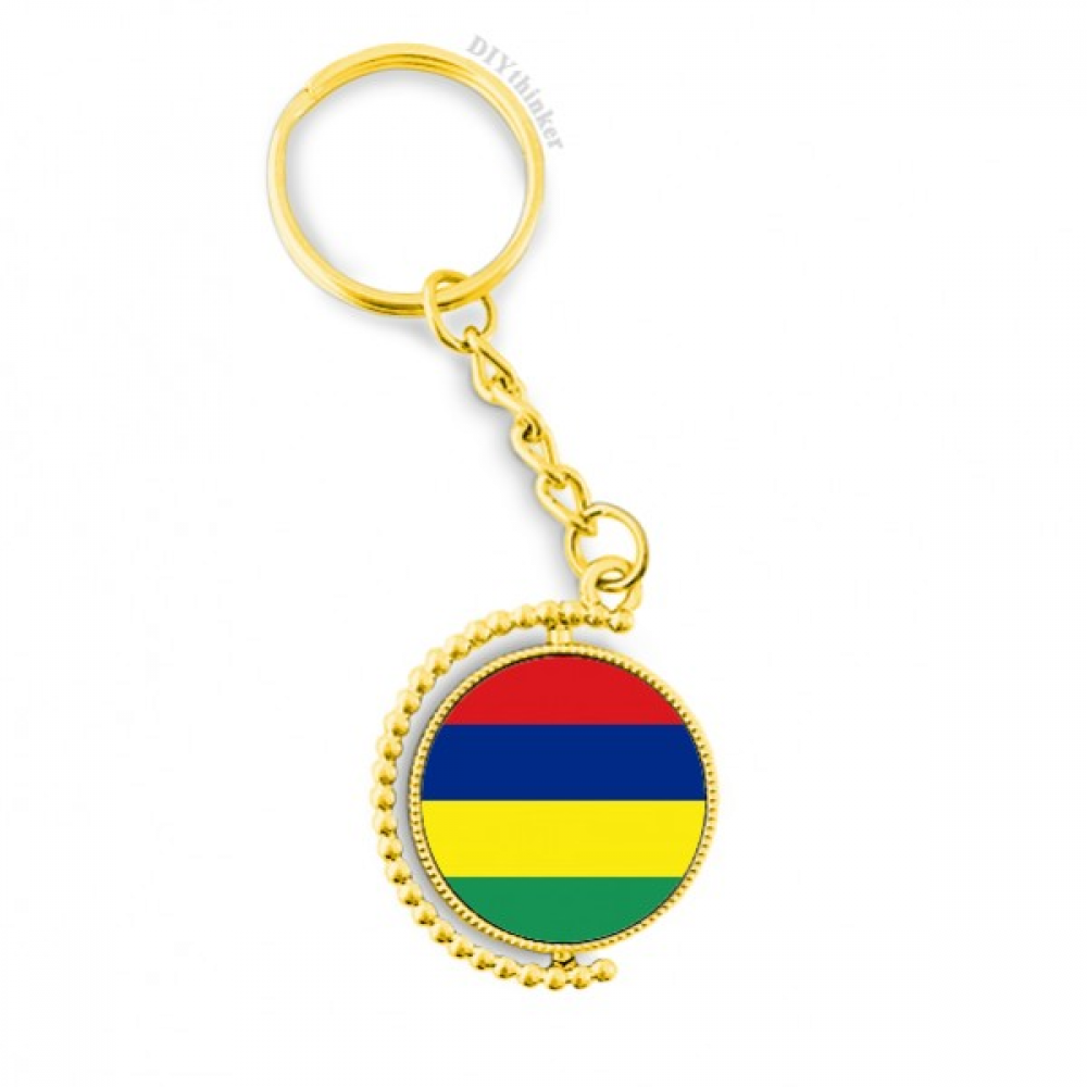 mauritius national flag afcountry metal connector key chain accessory ...