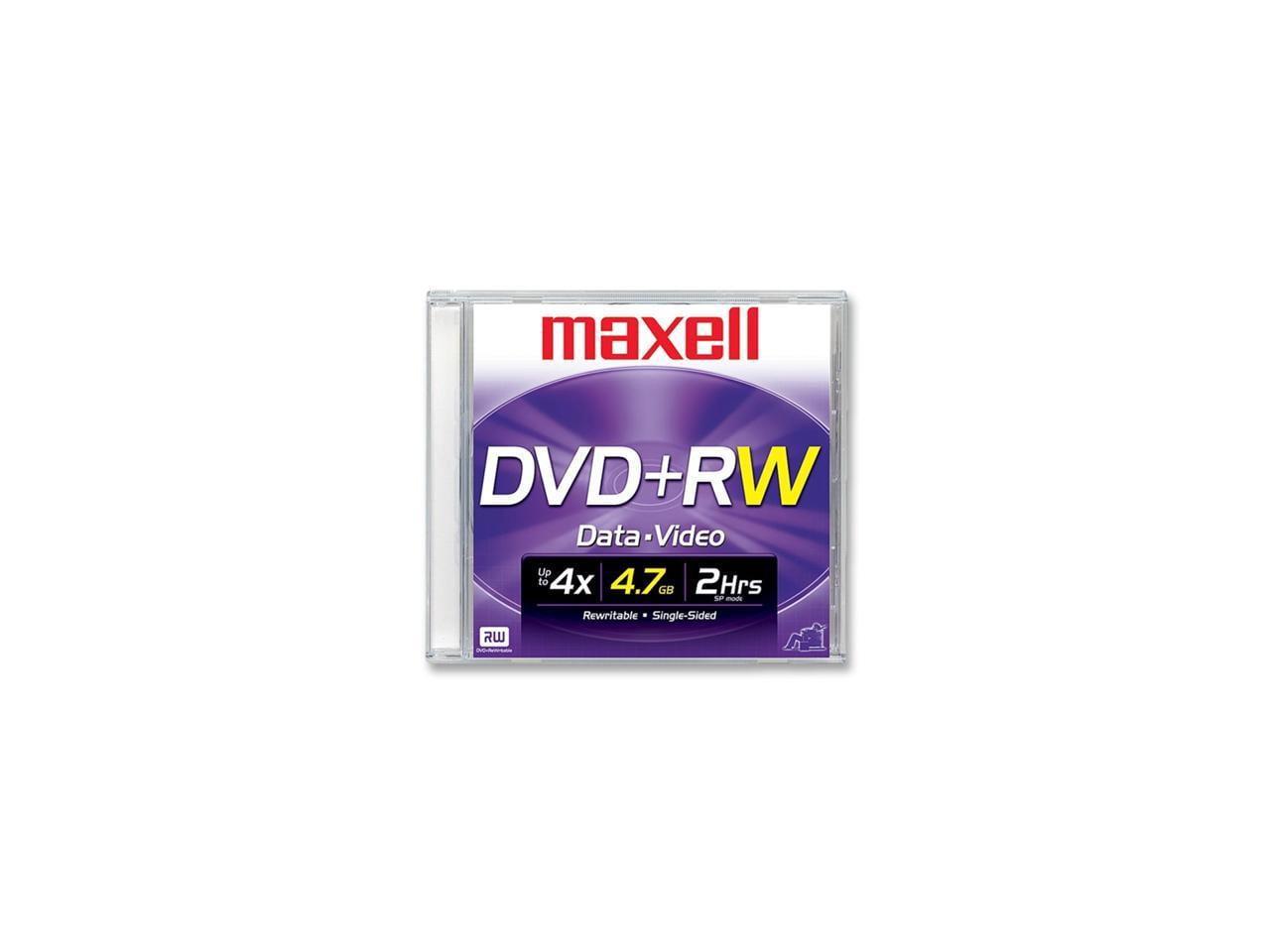 maxell 4.7GB 4X DVD+RW 5 Packs Jewel Case Disc Model 634045 - Walmart ...