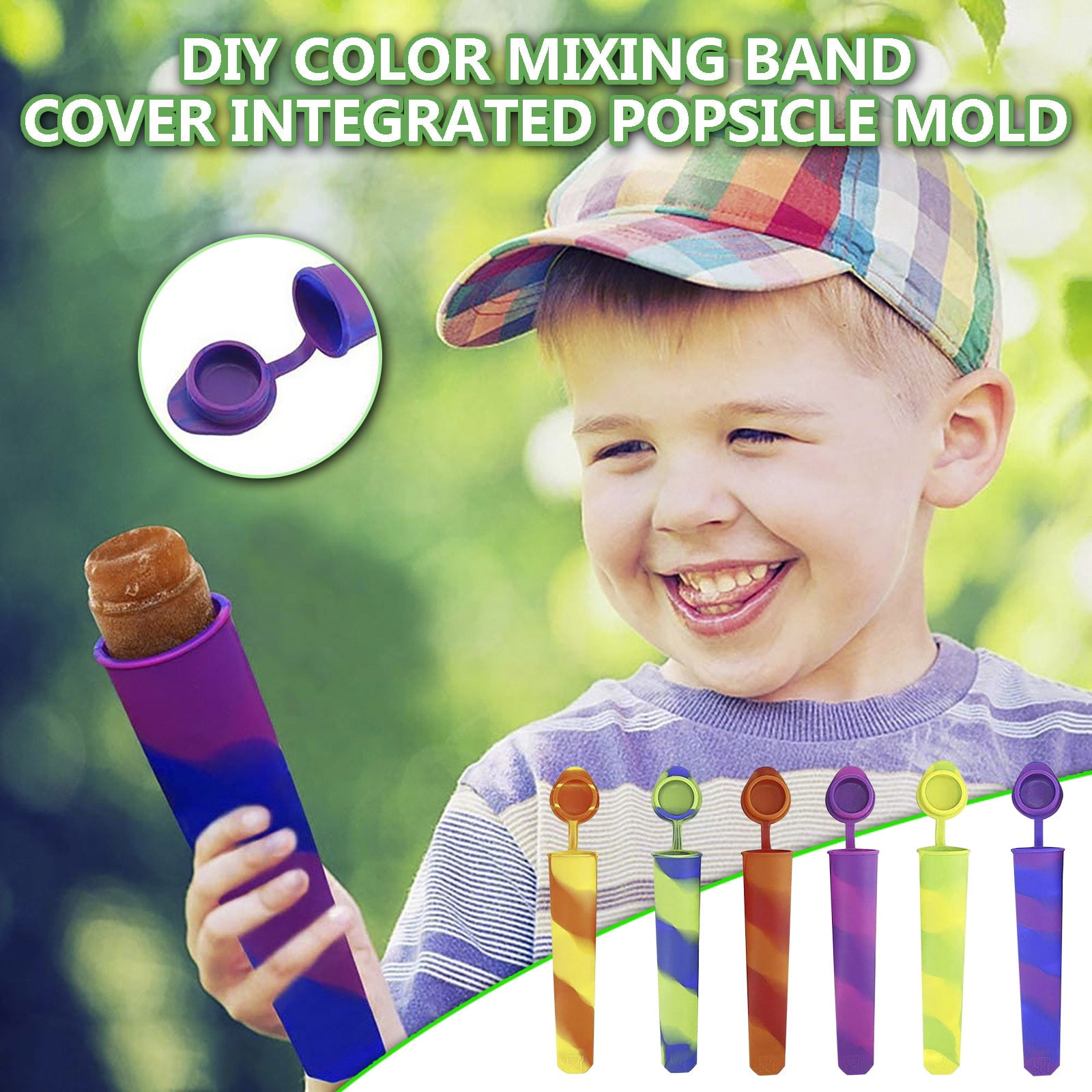 maxiaoxia 1Packsicles Molds, Reusable Baby Molds Multi-Colored Cical ...