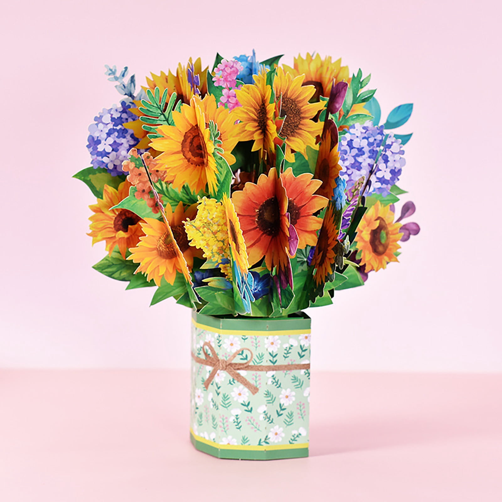 maxiaoxia 3D Bouquet Pop Up Card, Mother's Day Greeting Card, Paper ...