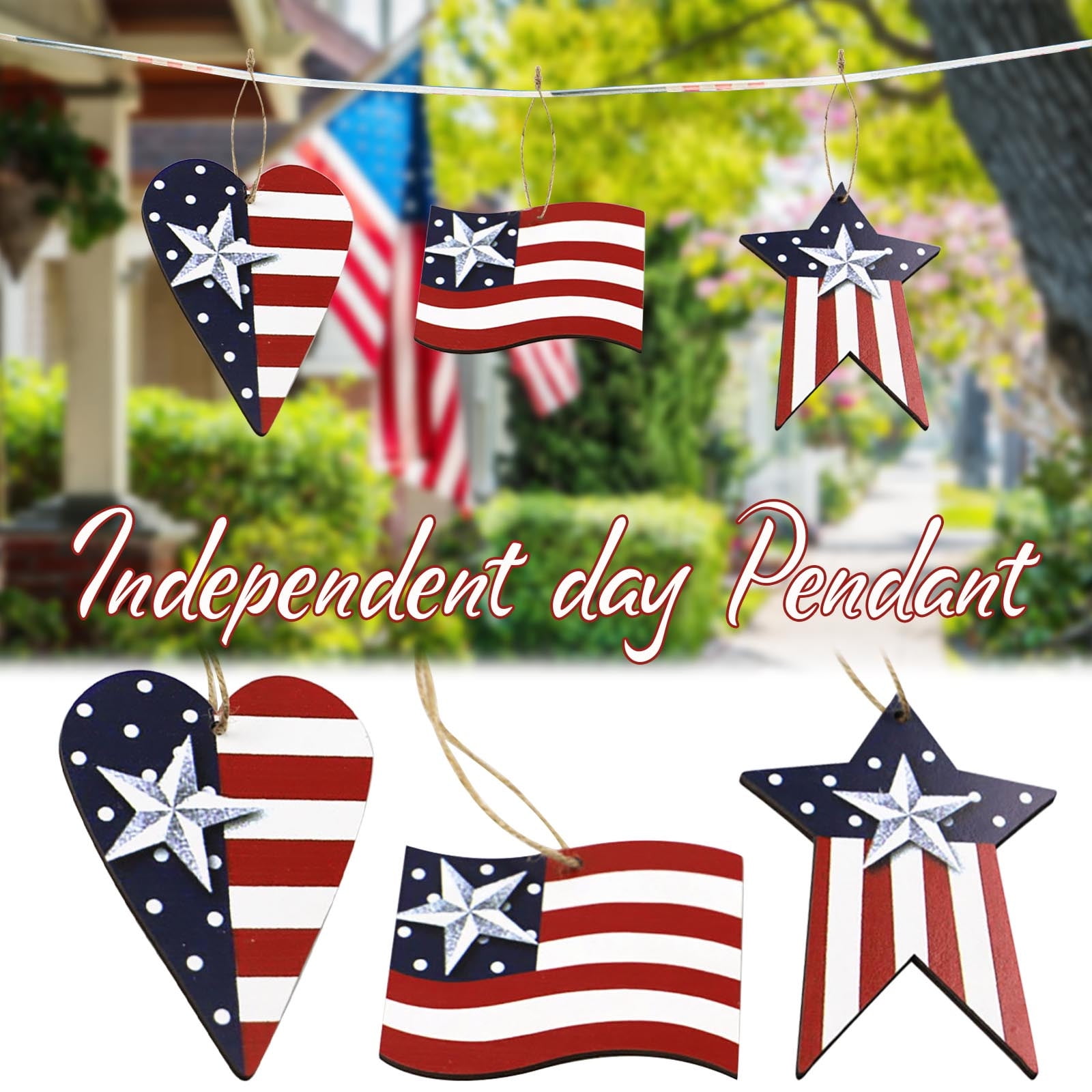 maxiaoxia American Independence Day Wooden Crafts Independence Day ...