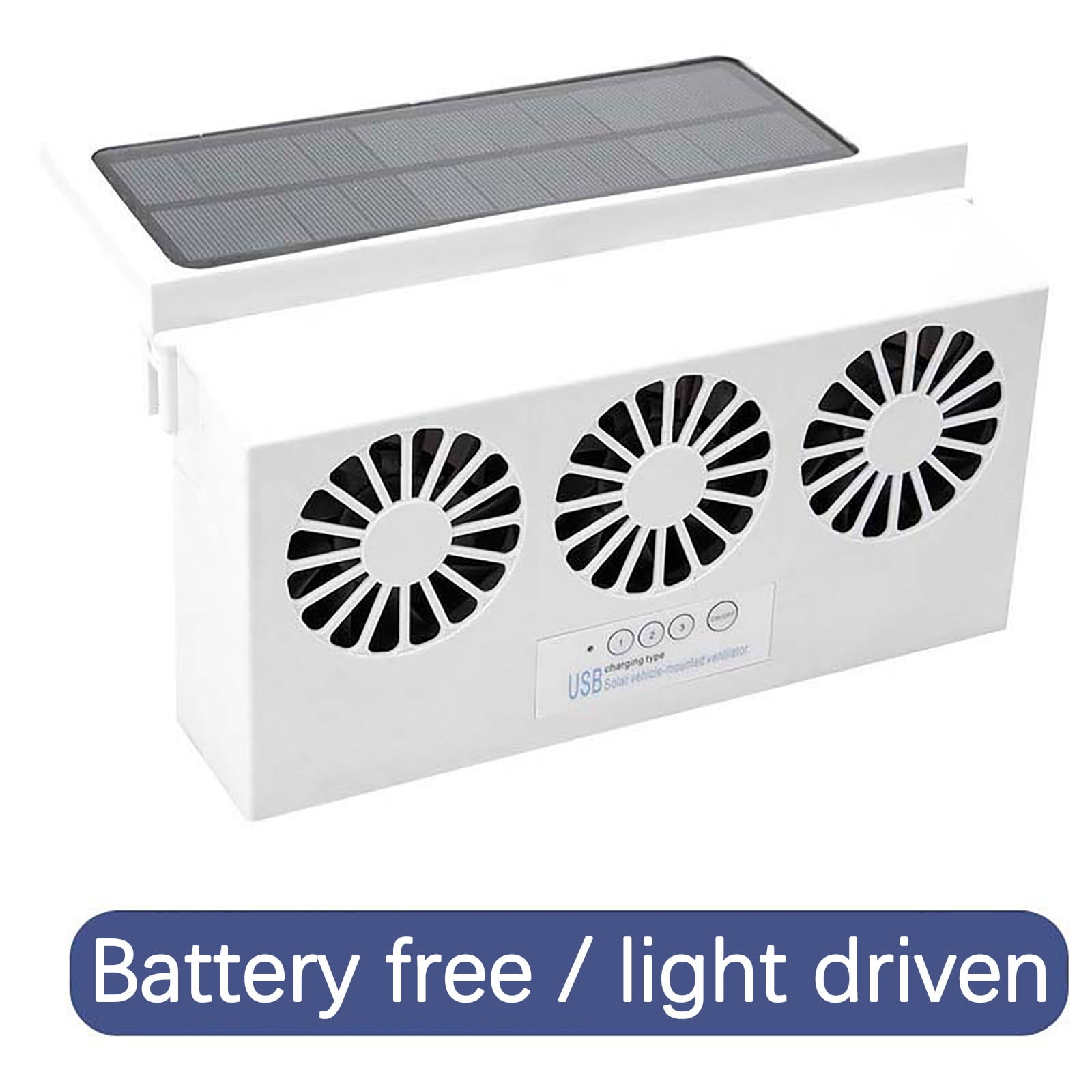 maxiaoxia Car Solar Exhaust Fan Car Radiator Wireless Electric Fan Car ...