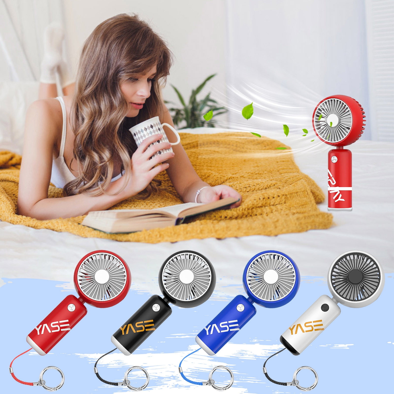 maxiaoxia Cool Hand-Held Fan Personality Student Usb Charging Pocket ...