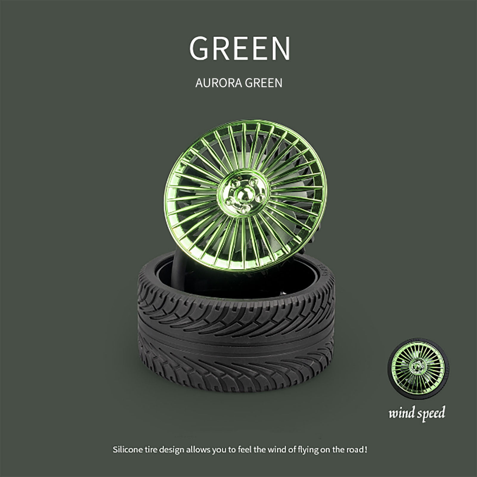 maxiaoxia Creative Usb Electroplating Small Fan Pull Wind Retro Wheel ...