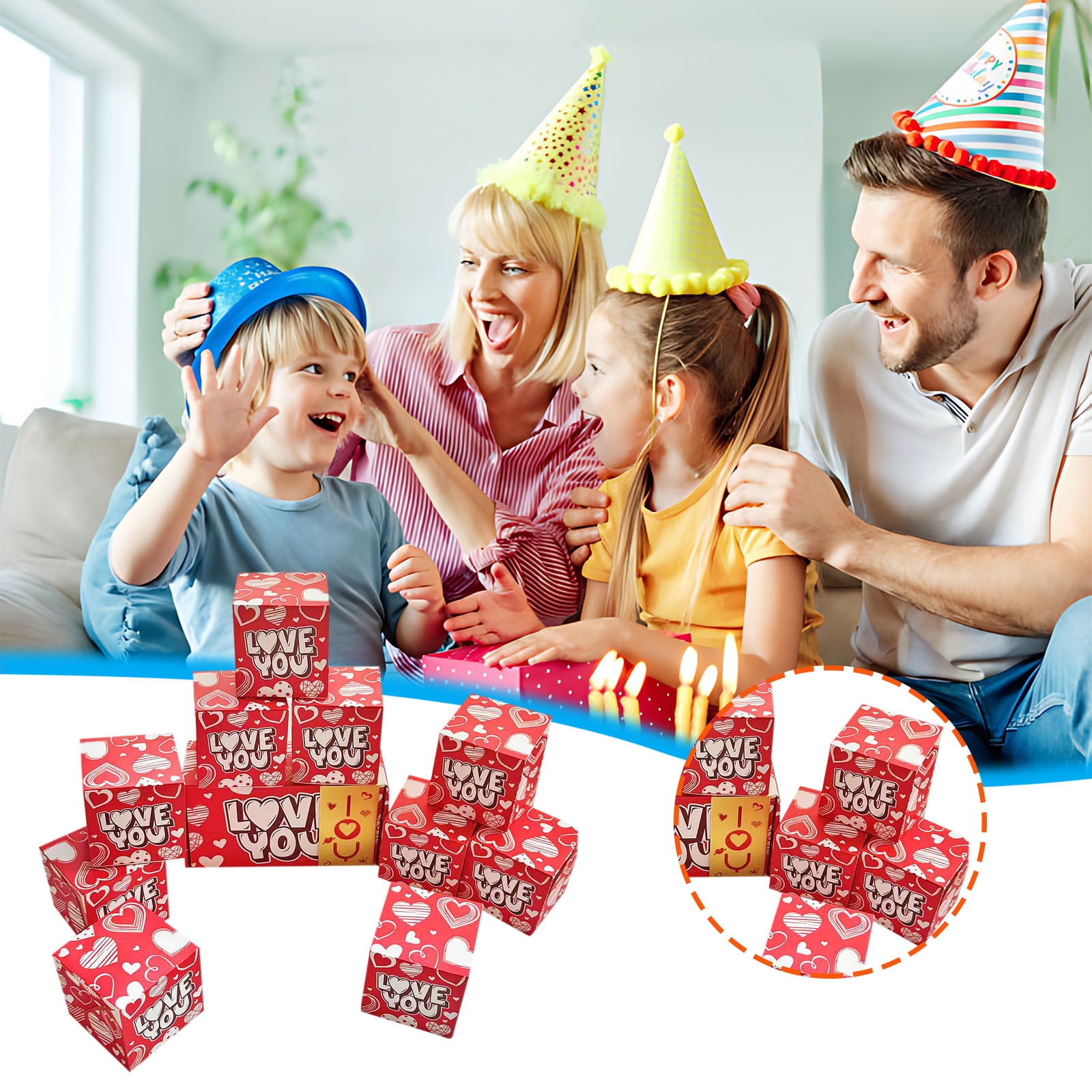 maxiaoxia Explosion Surprise Gift Box - Love You Box, Folding Bouncing ...