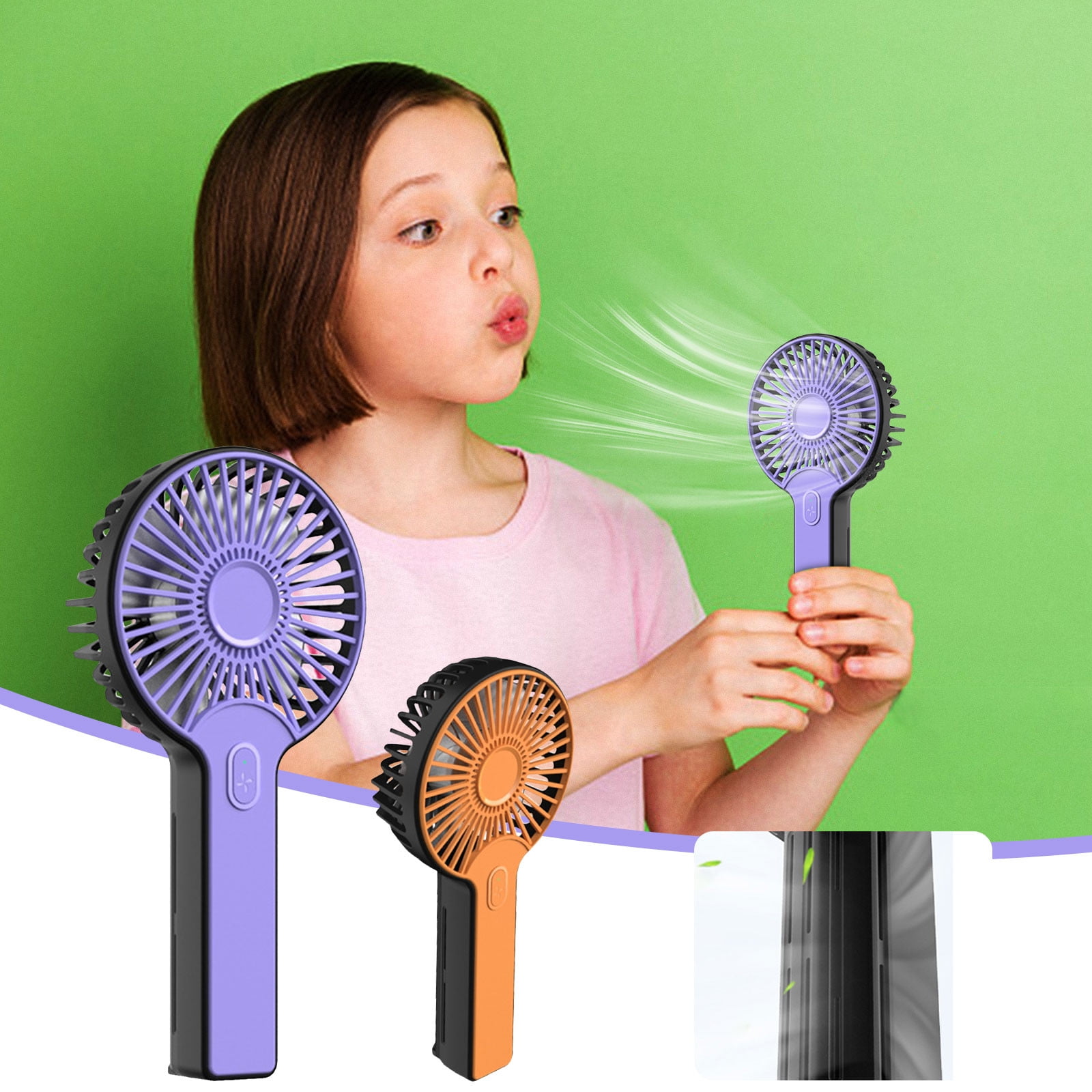 maxiaoxia Handheld Portable Fan 13H Max Time] Mini Hand Fan, 2000mAh ...