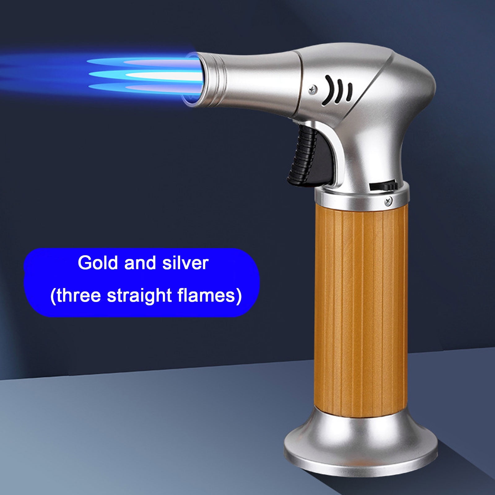 maxiaoxia Outdoor Windproof Lighter, Flashlight,Three Jets Flame/ One ...