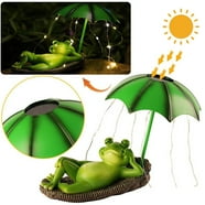 Waterproof Resin Frog Statue,Solar Frog Statue,Solar Frog Light ...