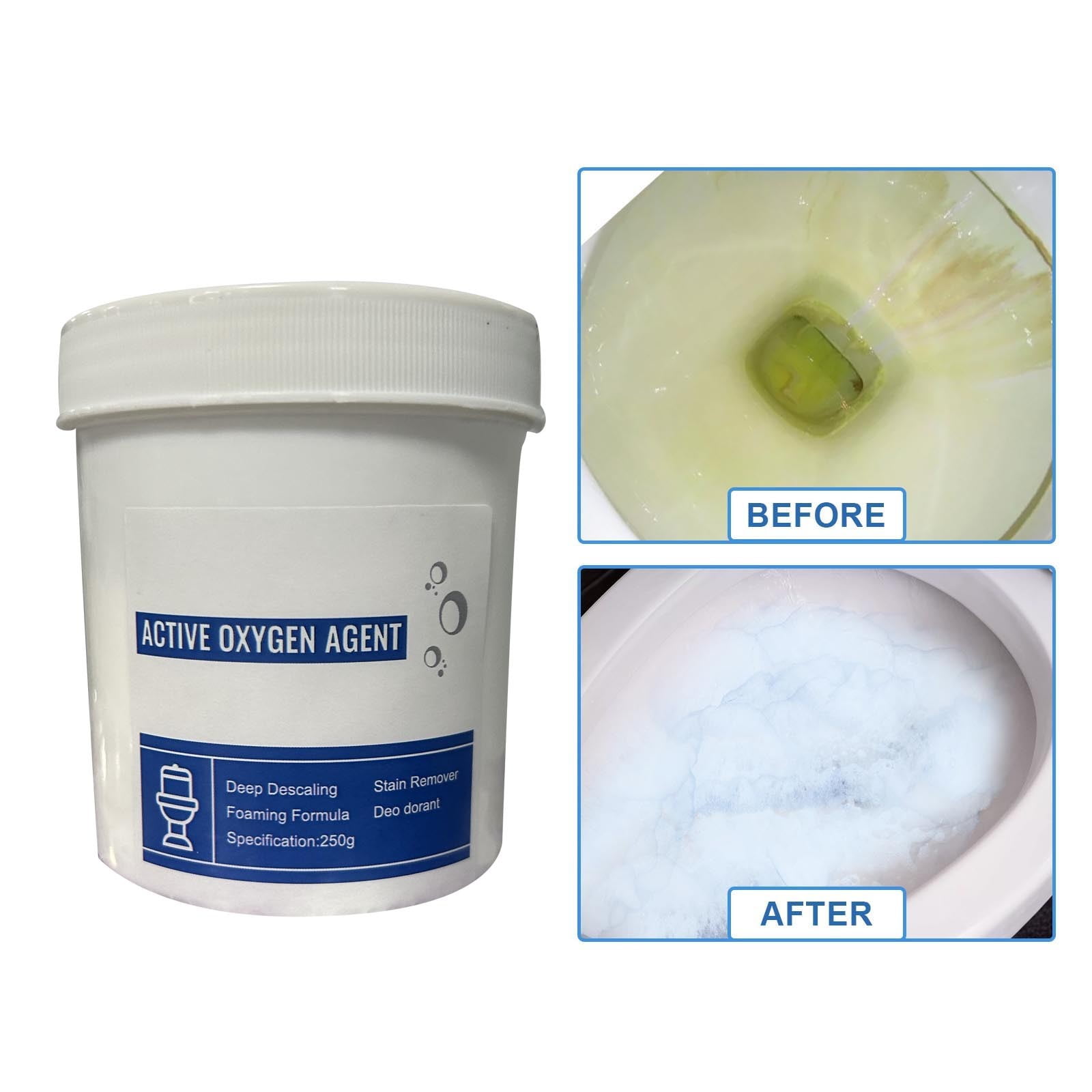 maxiaoxia Toilet Active Oxygen Agent, Toilet Cleaner, Pipe Dredger ...