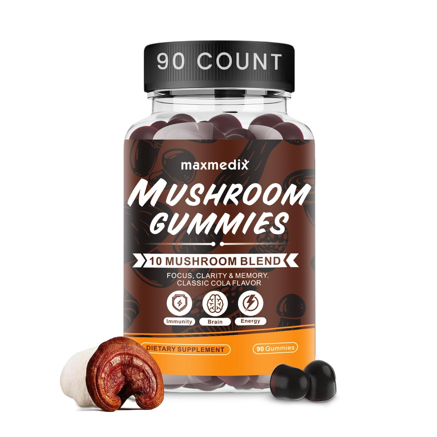 maxmedix Mushroom Gummies - 10x Mushroom Supplement KMC2with ...