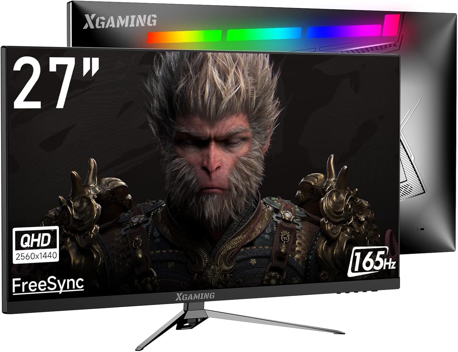 mayceyee 27-inch 165Hz QHD 1440p Gaming Monitor, 2K 2560*1440 IPS ...