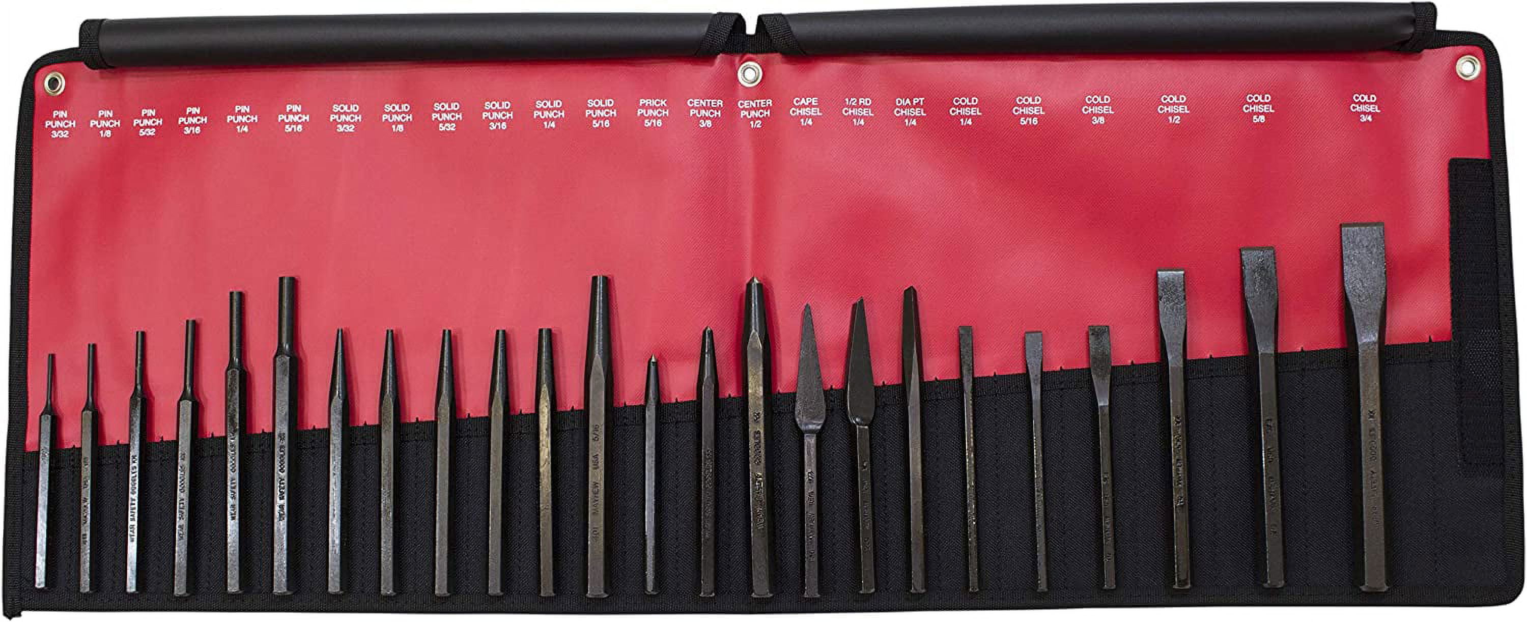 mayhew pro 61050 punch and chisel kit, 24-piece - Walmart.com