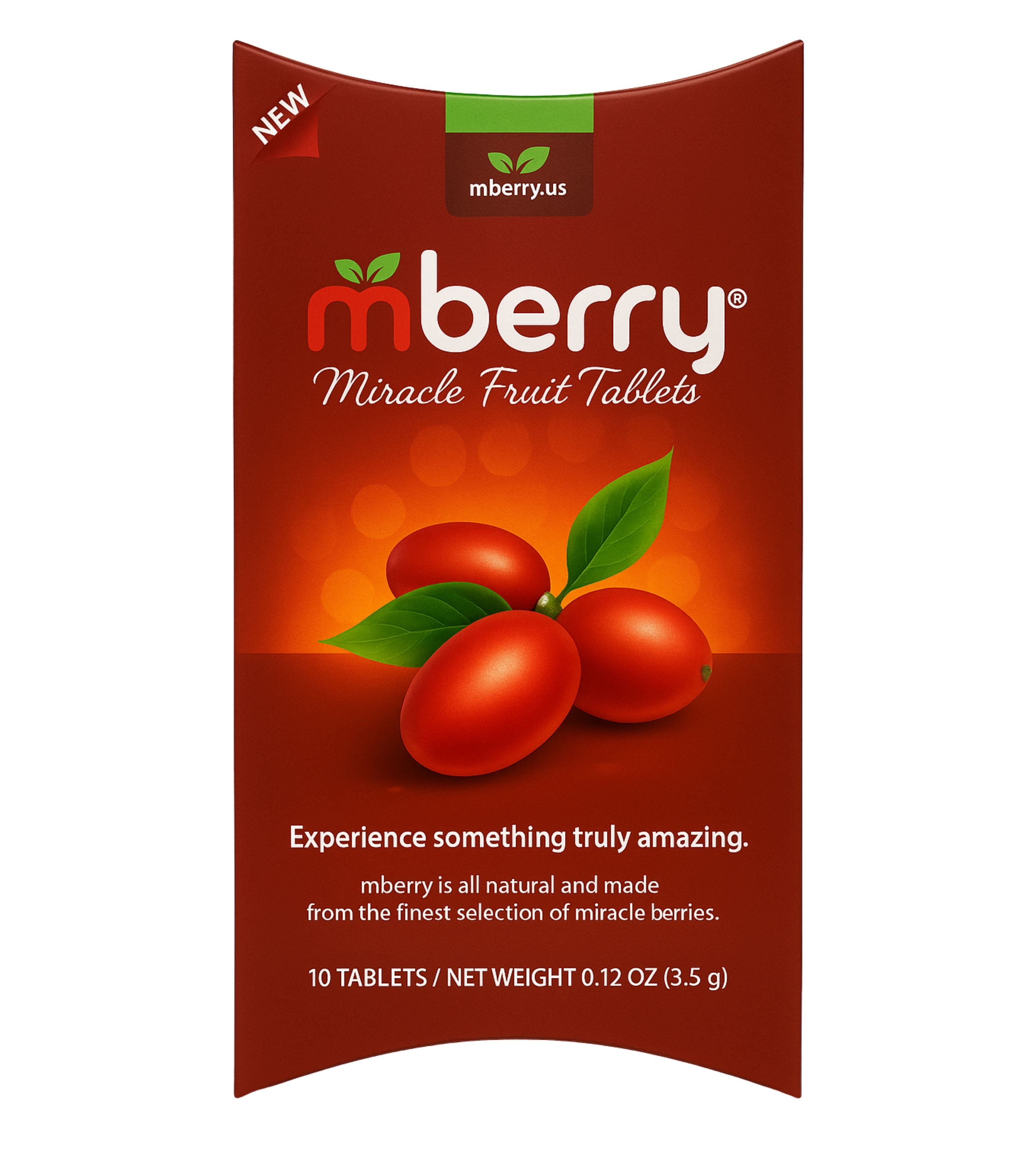 "mberry Miracle Fruit Tablets, 10-Count, All-Natural Fruit Flavor, 5 ...