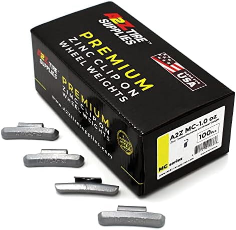 MC Series Hammer on ZINC Wheel Weights Coated (1.0 oz) Box of 100 pcs ...