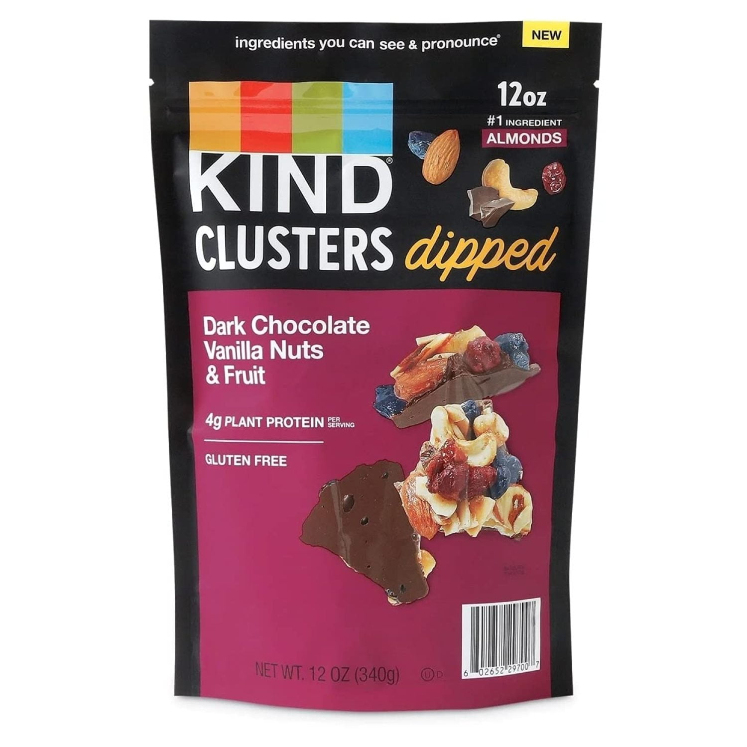 mcyiqihaiAABBCC EDUPET Kind Clusters Dipped Dark Chocolate, Vanilla ...