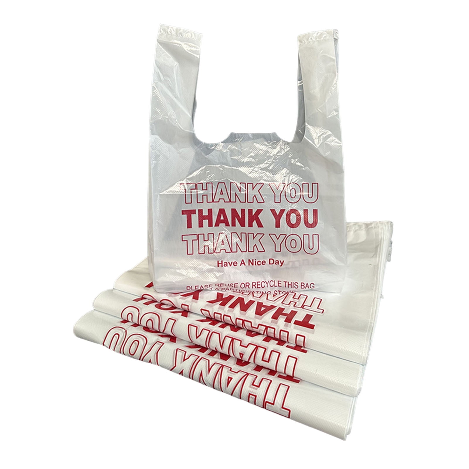 mdesiwst 50Pcs Grocery Bags with Handles Heavy Duty Plastic Shopping ...