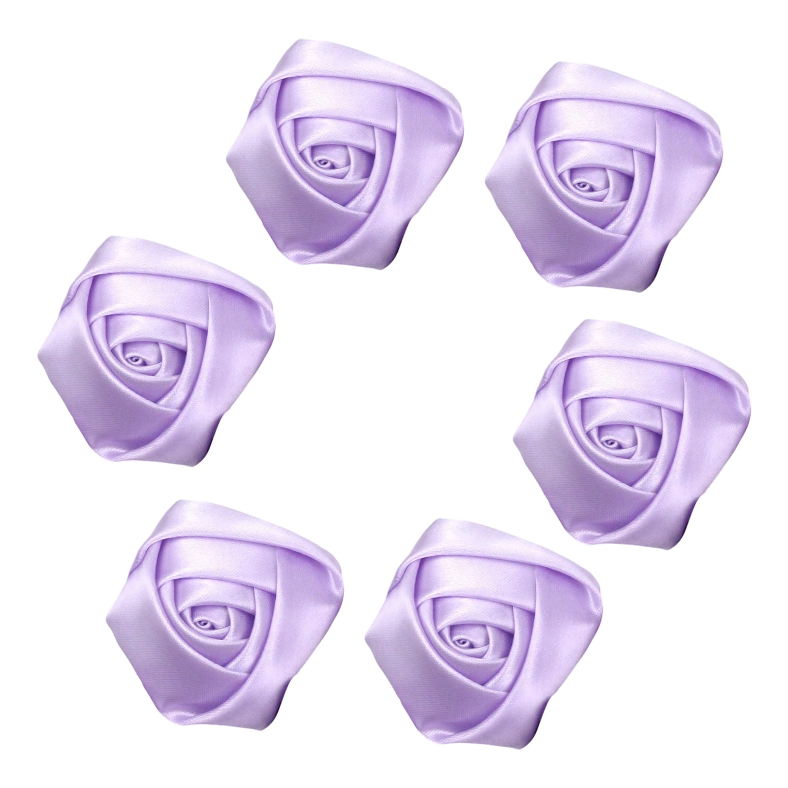 mdesiwst 6Pcs Corsage Handmade Reversible Satin Roses Wedding Corsage ...