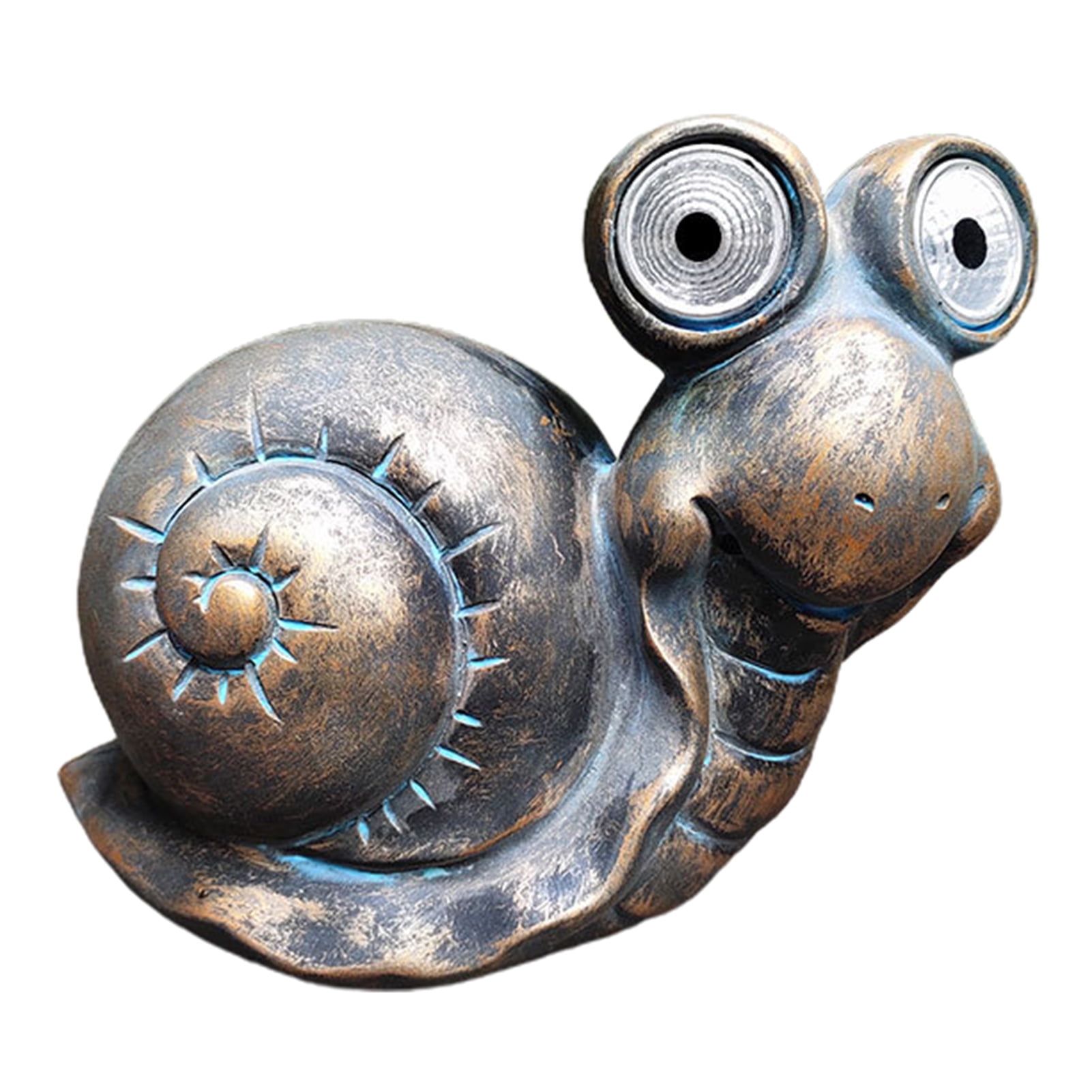 mdesiwst Solar Lamp Ornament Durable Synthetic Resin Turtle Owl Snail ...