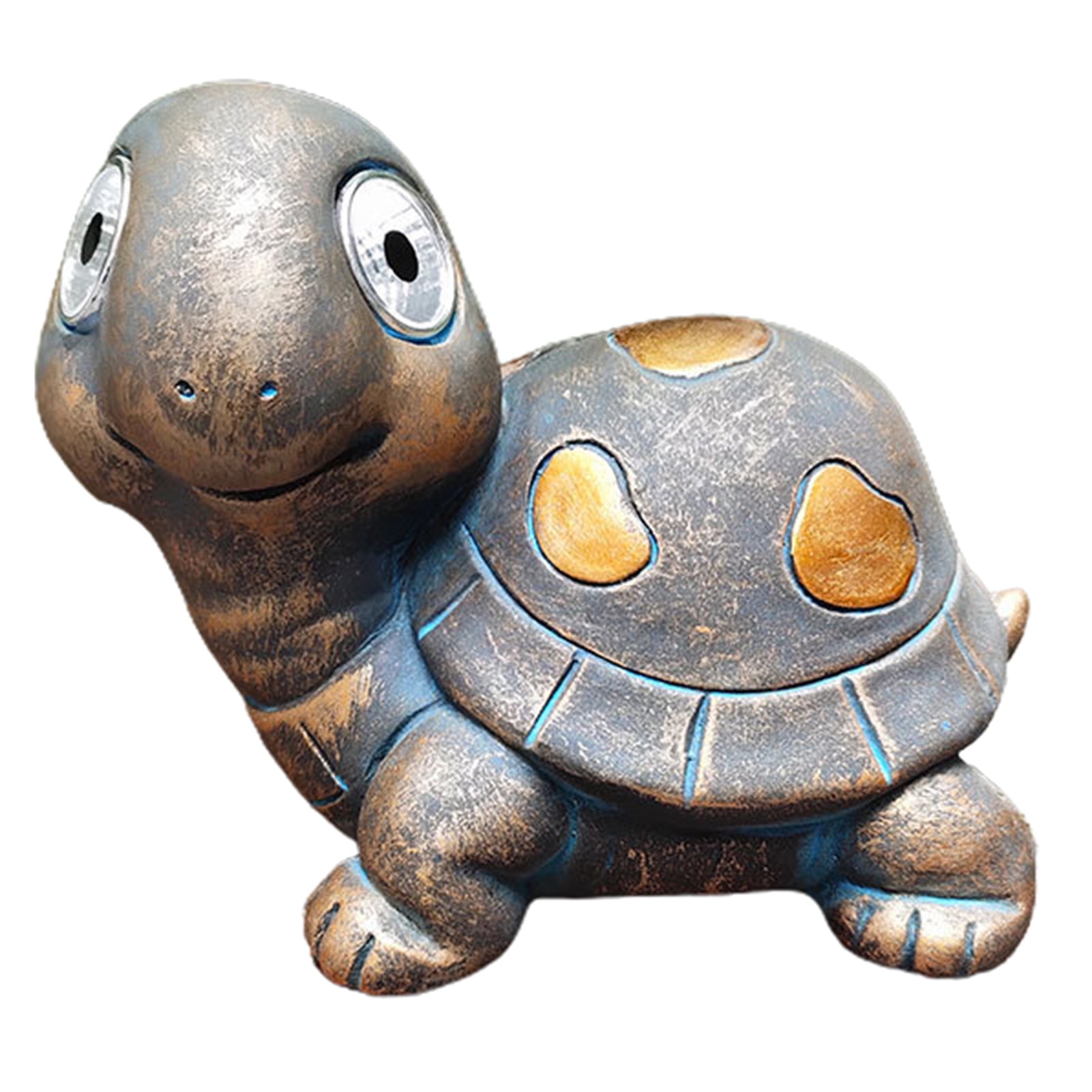 mdesiwst Solar Lamp Ornament Durable Synthetic Resin Turtle Owl Snail ...