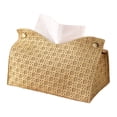 mdesiwst Tissue Box PU Leather Tissue Holder Smooth Dispensing ...