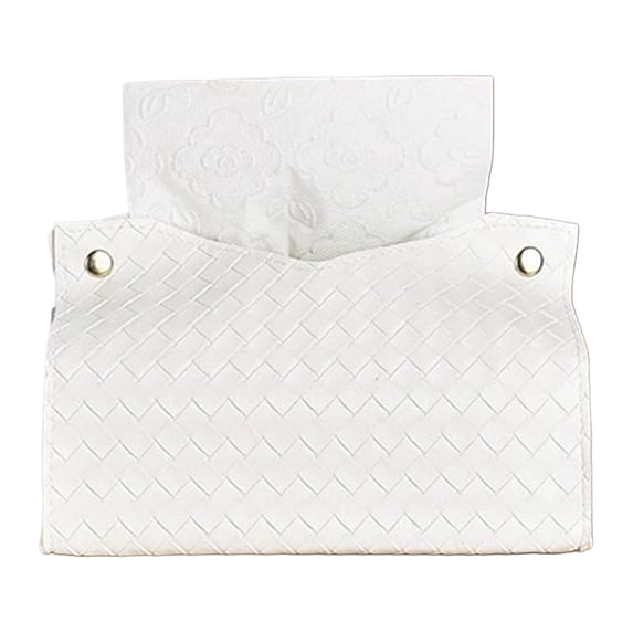 mdesiwst Tissue Box PU Leather Tissue Holder Smooth Dispensing ...