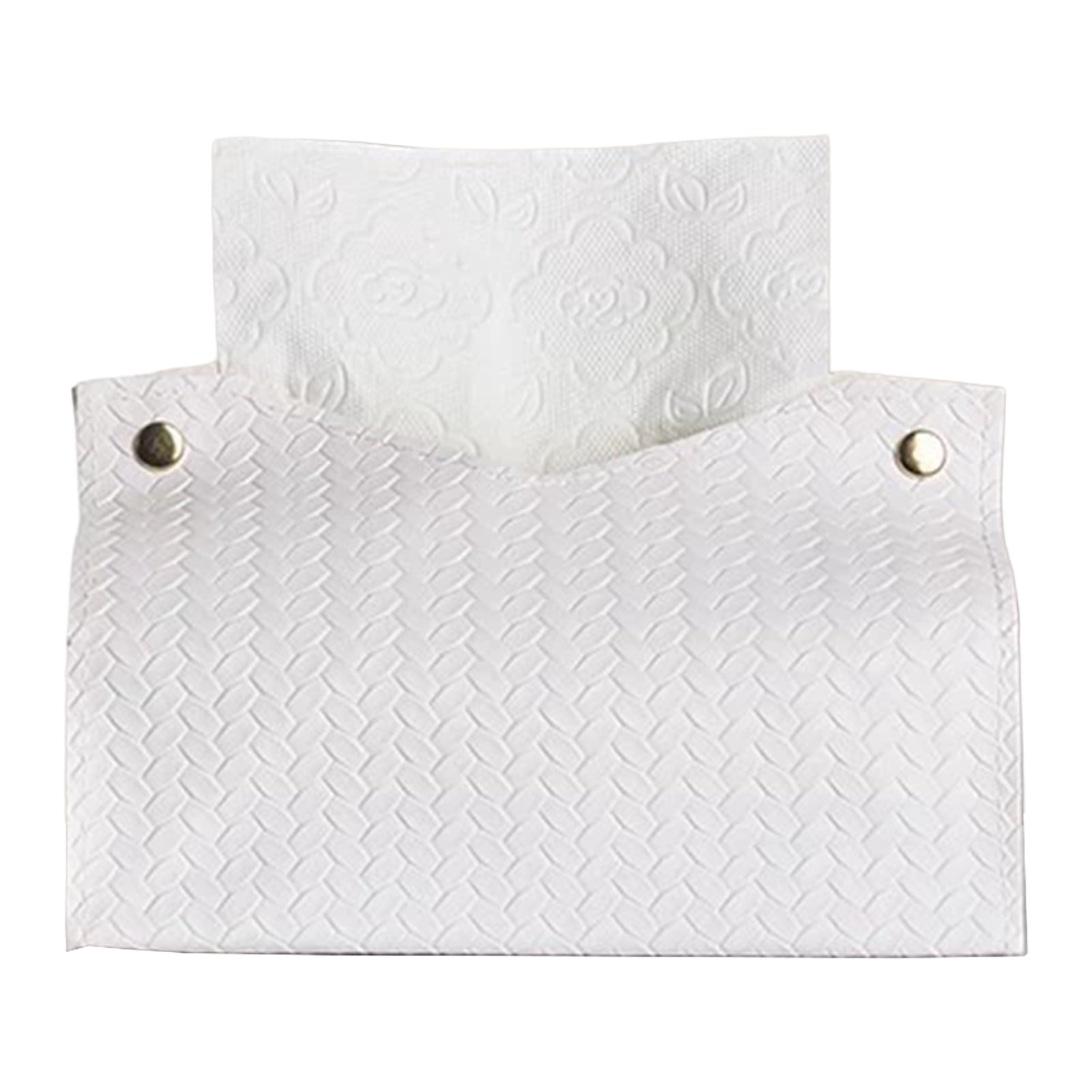 mdesiwst Tissue Box PU Leather Tissue Holder Smooth Dispensing ...