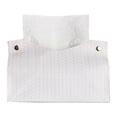 mdesiwst Tissue Box PU Leather Tissue Holder Smooth Dispensing ...