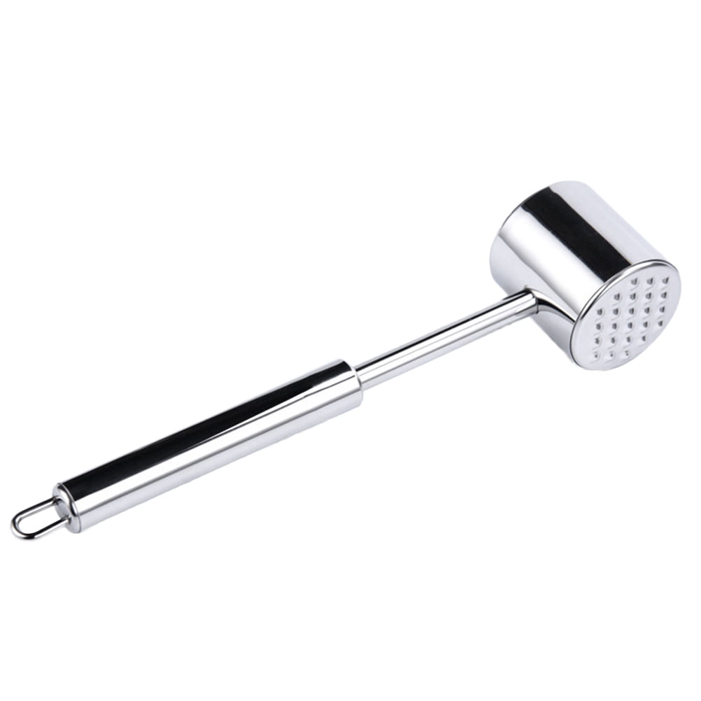 Meat Hammer 10 Inch Stainless Steel Meat Tenderiser Hammer Professional
