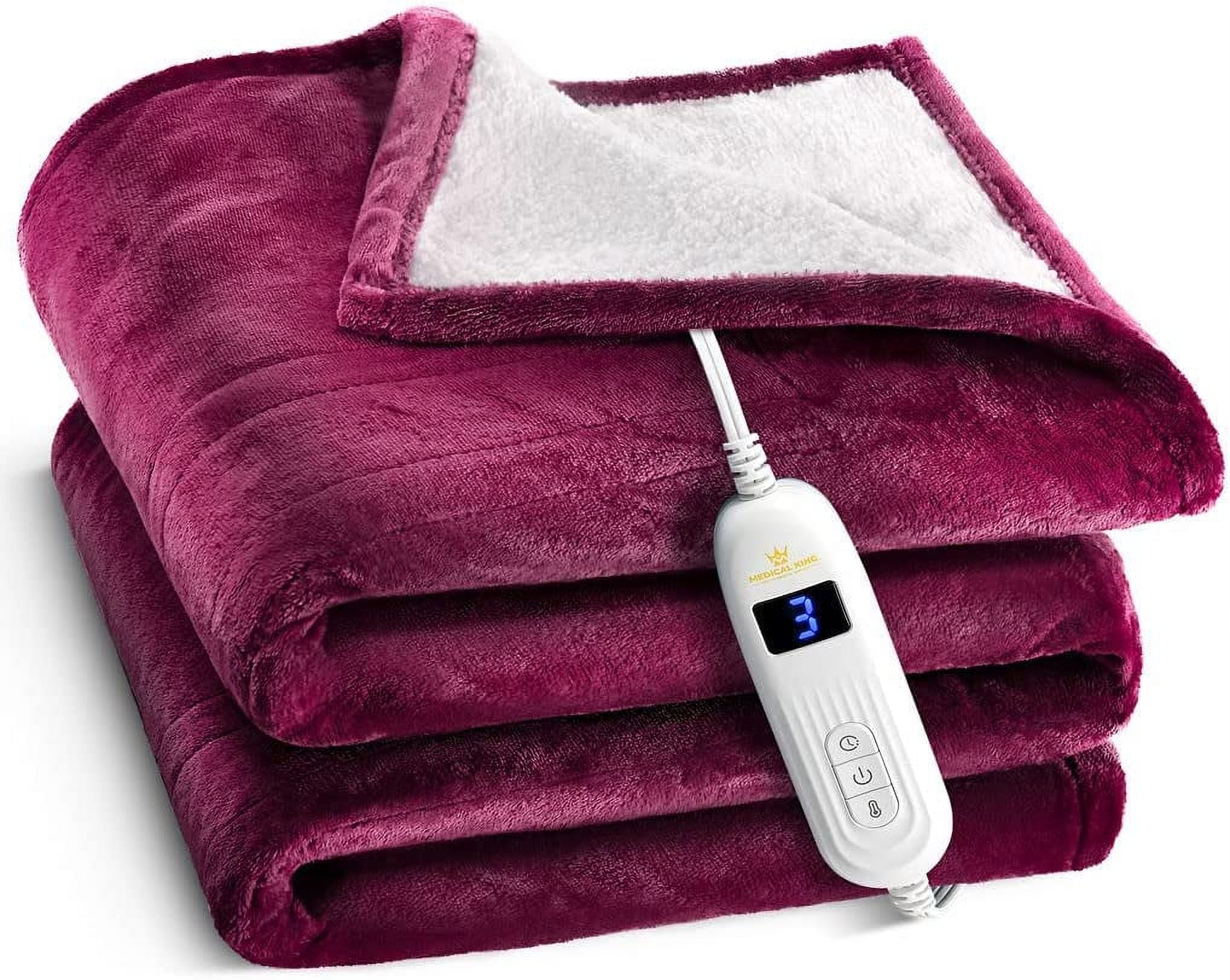 Free Shipping! Heated Blanket, Machine Washable Extremely Soft and ...