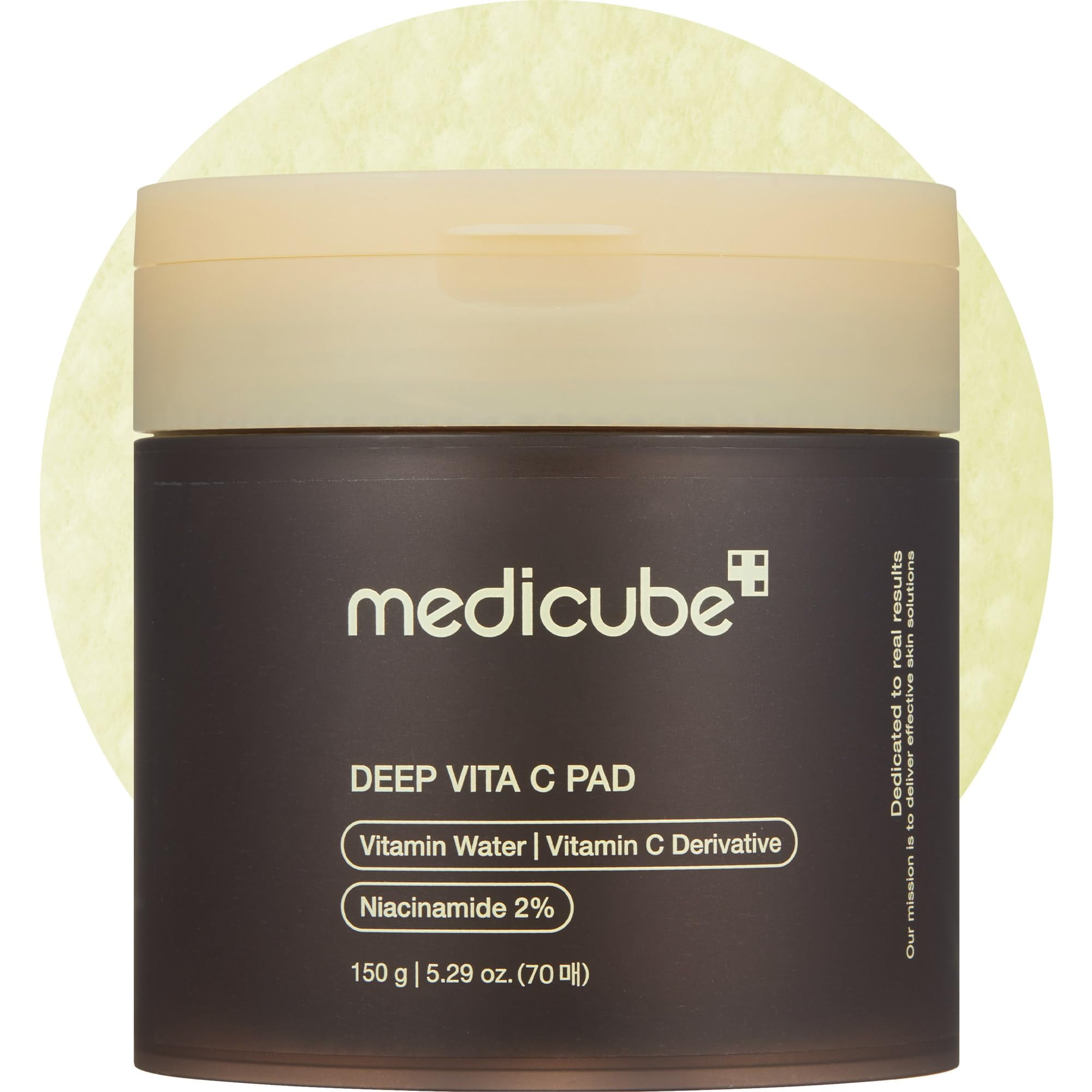 medicube Deep Vita C Facial Pads, Vitamin C Toner Pads for Uneven Skin ...