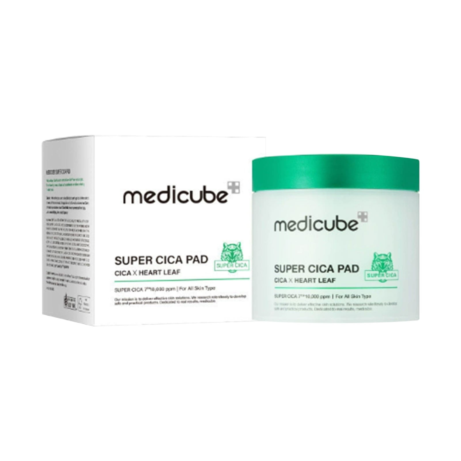 medicube Super CICA Pad - CICA x Heart Leaf - Vegan Certified - 70 Pads ...