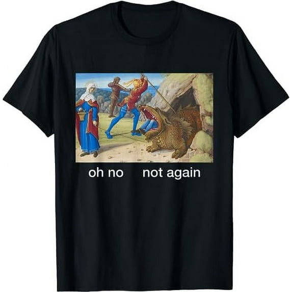 medieval classic art meme goth joke ironic funny graphic T-Shirt ...