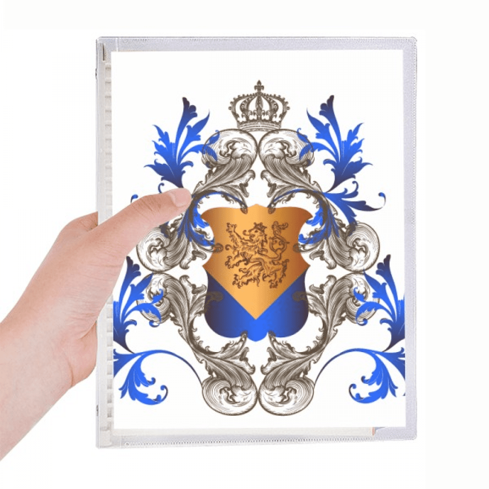 medieval knights of eu crown emblem shield notebook loose diary ...