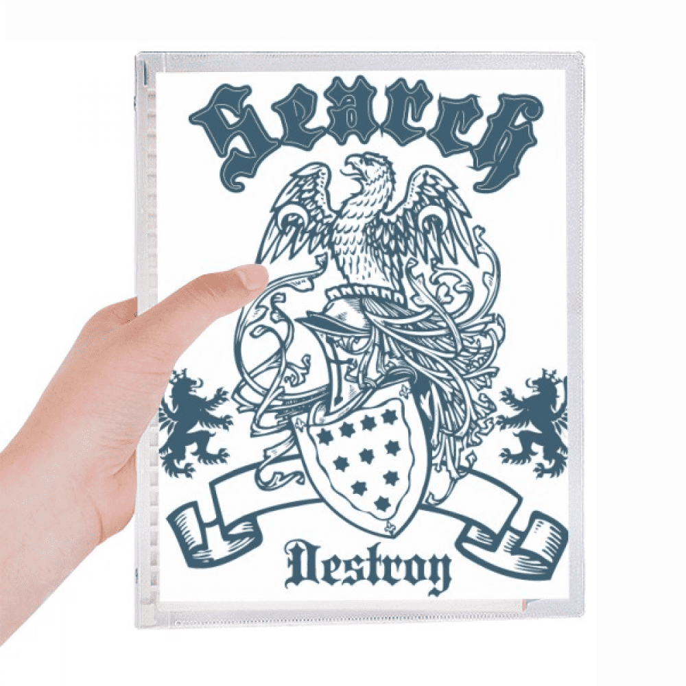 medieval knights of eu destroy eagle emblem notebook loose diary ...