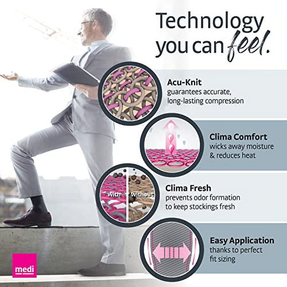 mediven for Men Classic, 15-20 mmHg, Calf High, Closed Toe - Tan, IV ...