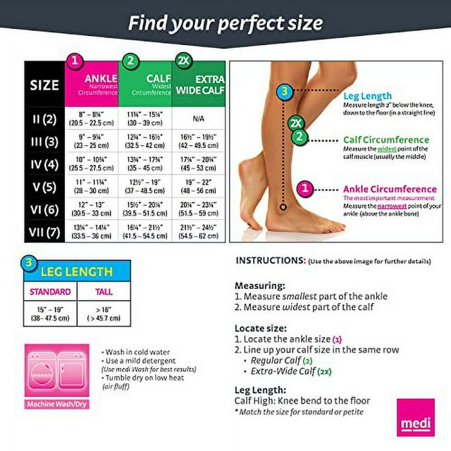 mediven for Men Classic, 20-30 mmHg – Knee High Compression Dress Socks ...