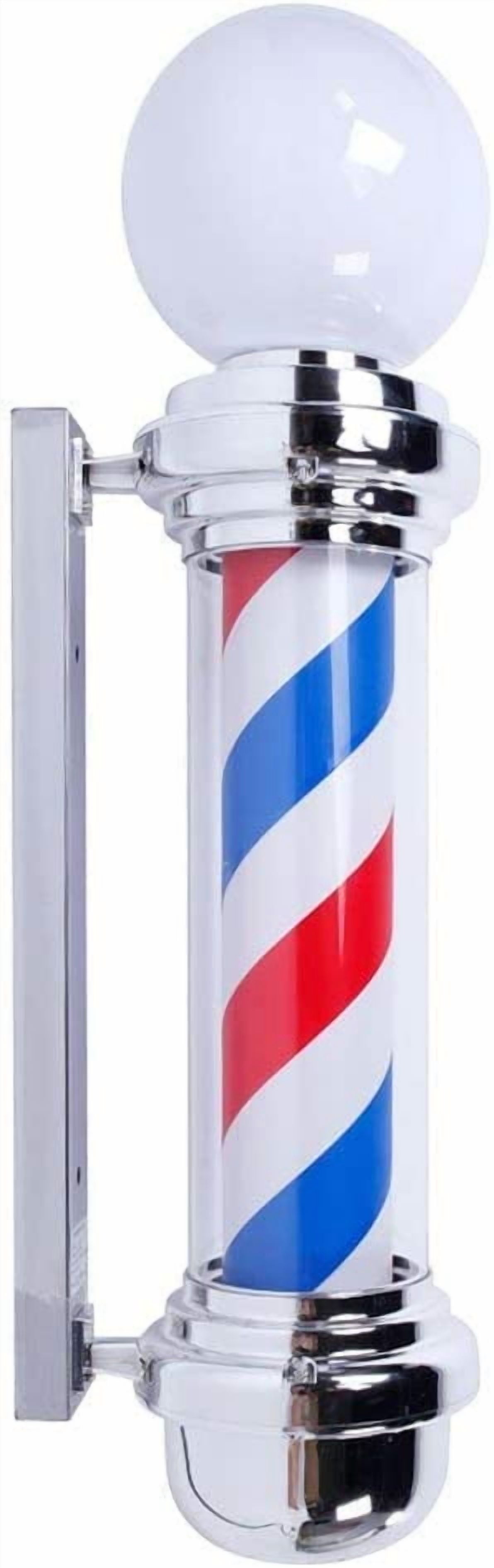 mefeir 32" Barber Pole LED Globe Light,Hair Salon Barber Shop Open Sign ...