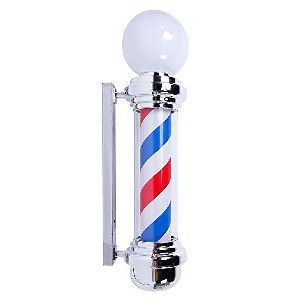 mefeir 32" Barber Pole LED Globe Light,Hair Salon Barber Shop Open Sign ...