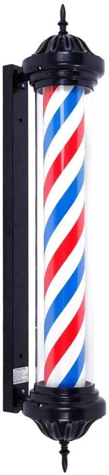 mefeir 41" Barber Pole LED Light Style,Hair Salon Barber Shop Open Sign ...