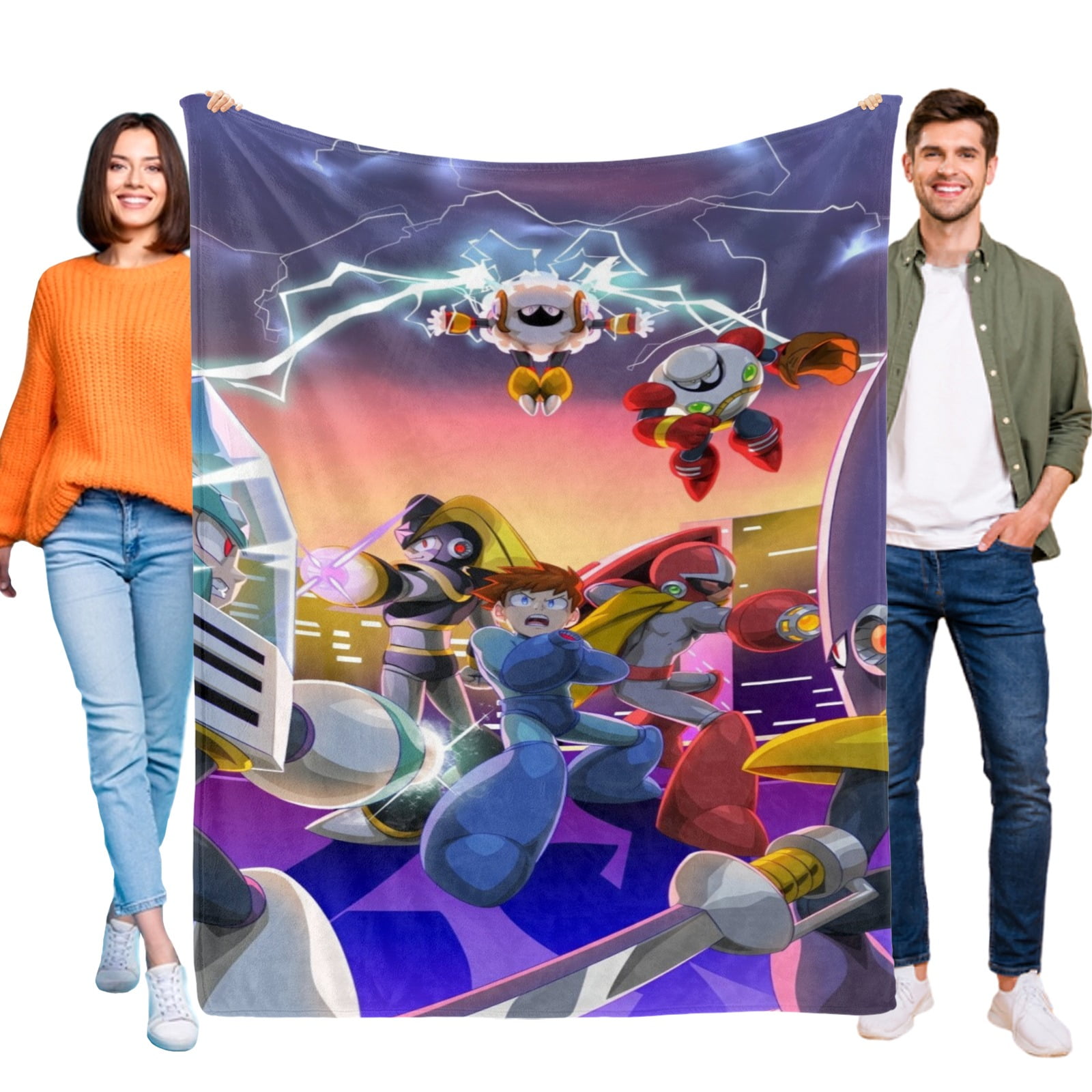 megaman Throw Blanket Gifts for Fans Lover Girls Boys Women Present ...