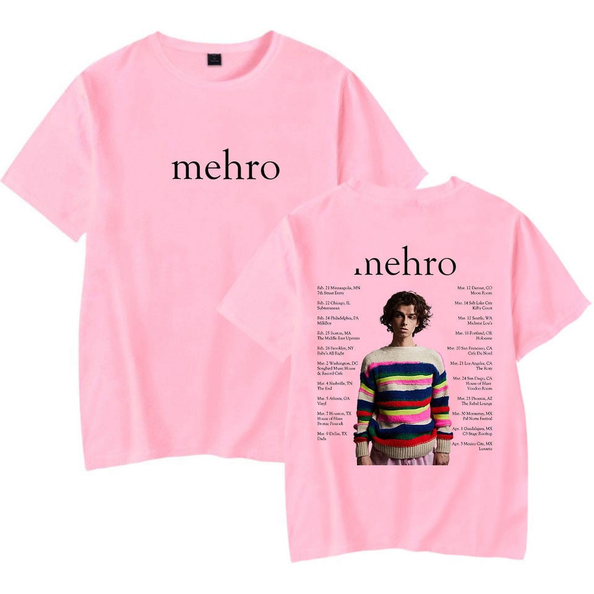 mehro T-shirt Singer mehro 2024 Tour Merch Women Men Tee HipHop Fashion ...