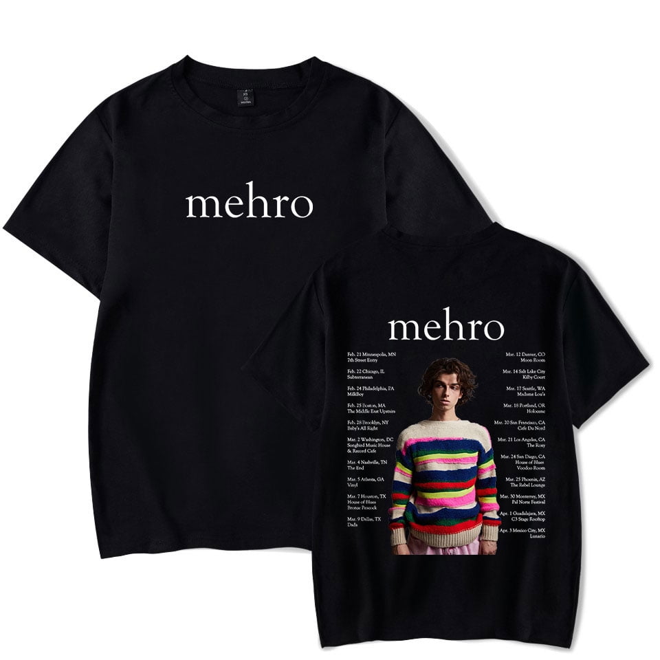 mehro T-shirt Singer mehro 2024 Tour Merch Women Men Tee HipHop Fashion ...