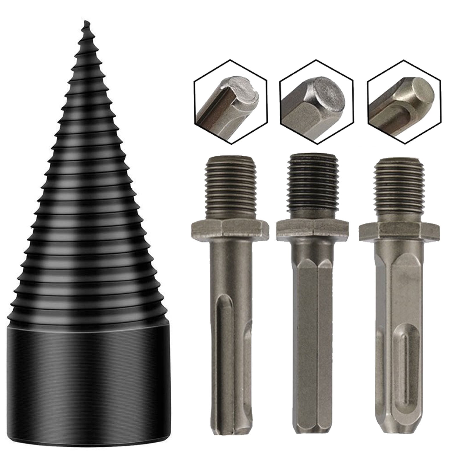 meijuhuga 32/42mm Wood Electric Drill Bit Log Kindling Firewood ...